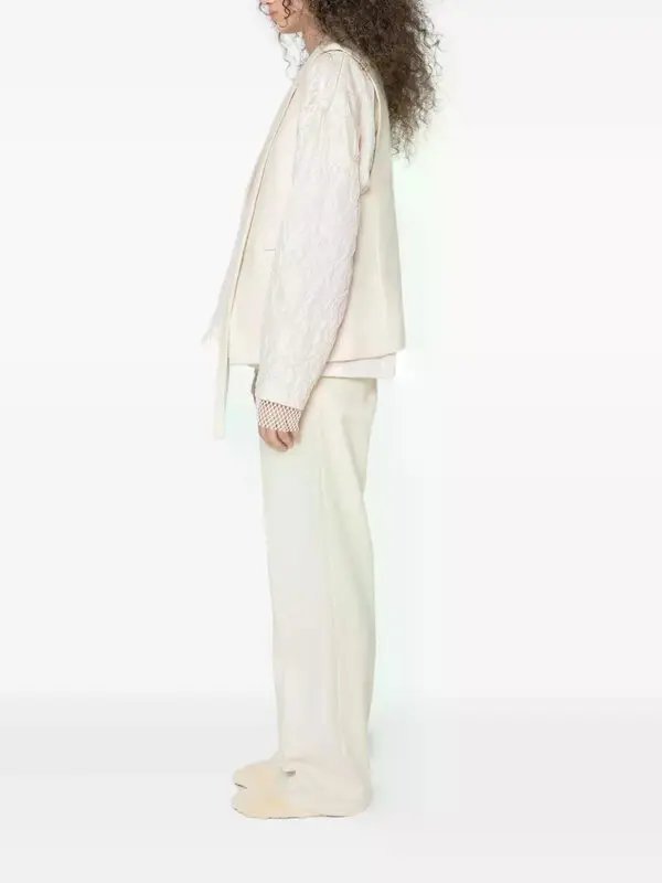 MULLER OF YOSHIOKUBO Bumpy Button-fastening Cotton Trousers