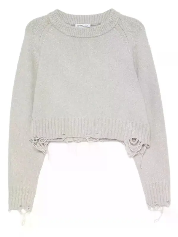 LOW CLASSIC Damaged Knitted Top
