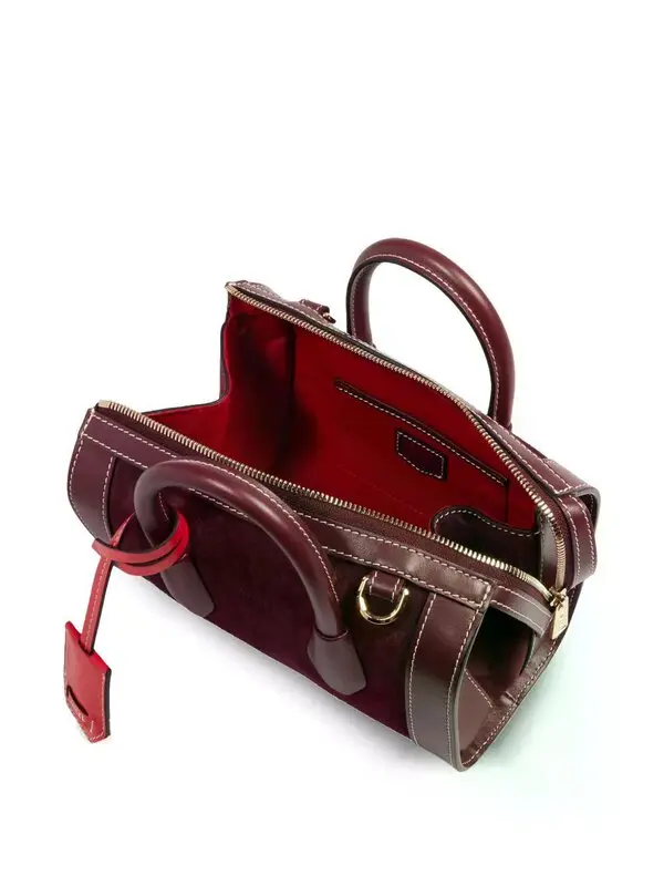 LANCEL Mini Suede Handbag