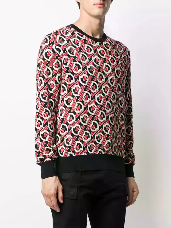 Moncler Jacquard-logo Crew Neck Jumper