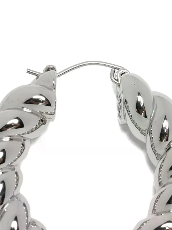 Eddie Borgo Rope Hoop Earrings - Silver