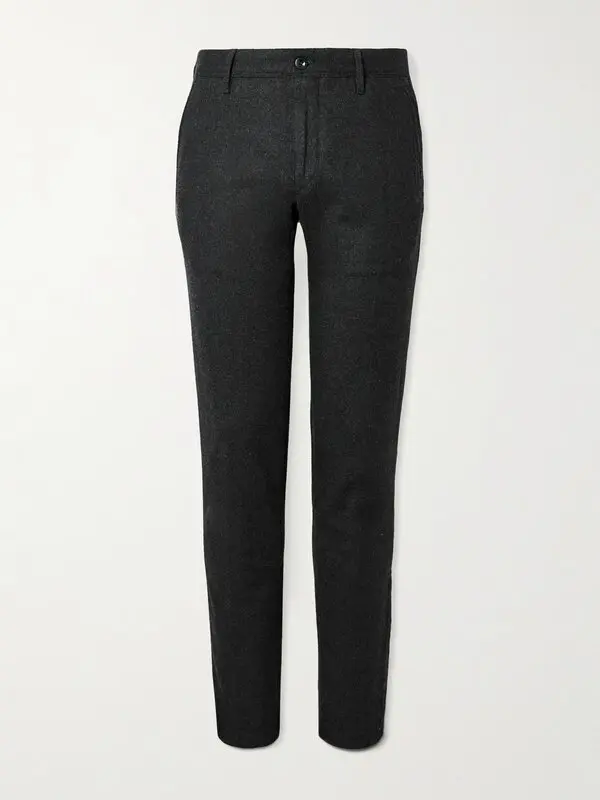 SLOWEAR Incotex Slim-fit Virgin Wool-blend Trousers - Gray