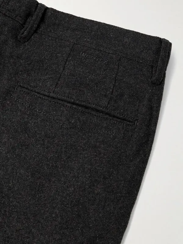 SLOWEAR Incotex Slim-fit Virgin Wool-blend Trousers - Gray
