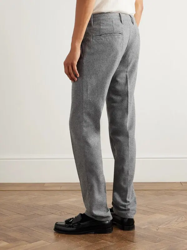 SLOWEAR Incotex Slim-leg Wool-blend Trousers