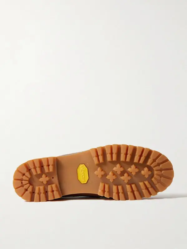 VINNY'S Aztec Leather Boat Shoes - Brown