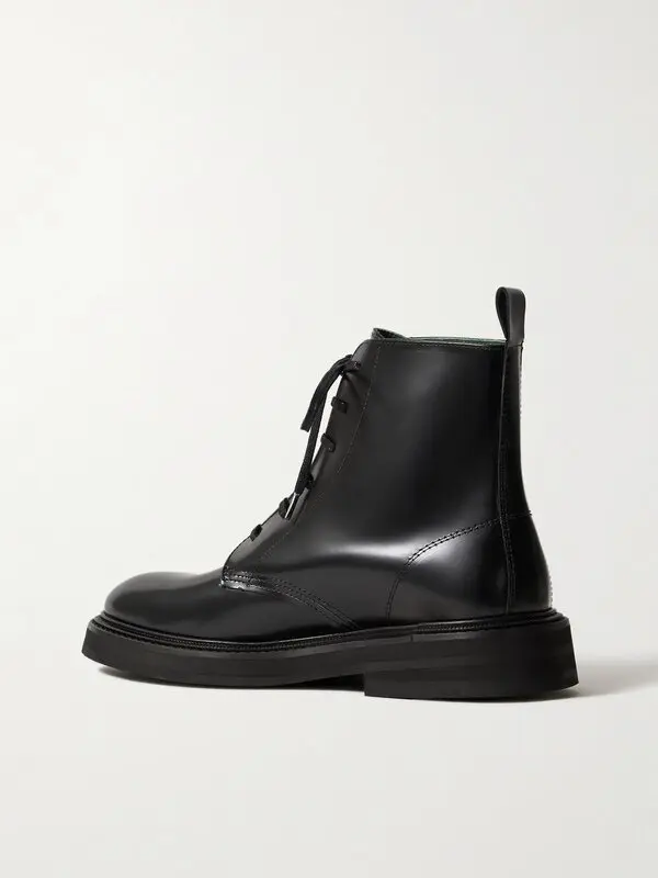 VINNY'S Officer Glossed-leather Boots