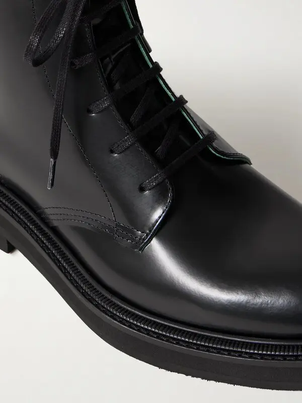 VINNY'S Officer Glossed-leather Boots