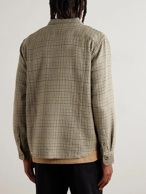 CORRIDOR Moonrock Checked Cotton Shirt