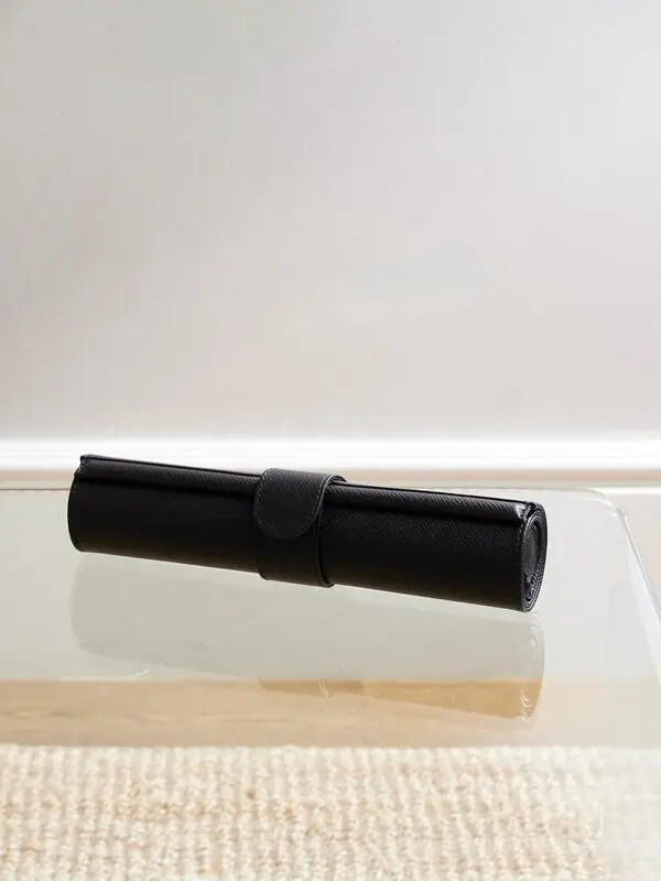 Smythson Cross-grain Leather Backgammon Roll