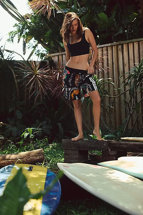 Agua Bendita Joe Surf Boardshorts - Black Nopal