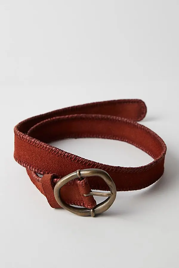 Free People Suede Belt - Burnt Sienna