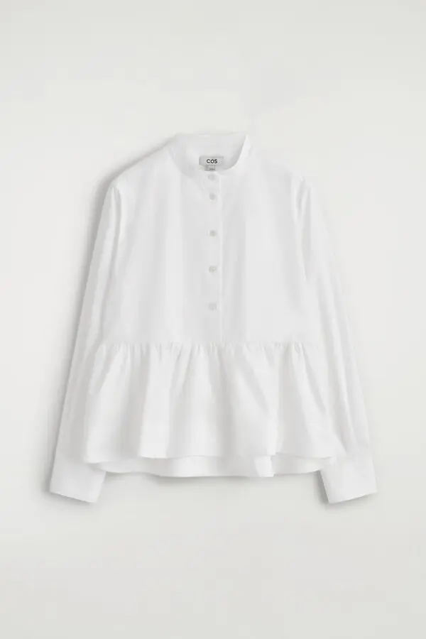 Cos Peplum Cotton Shirt