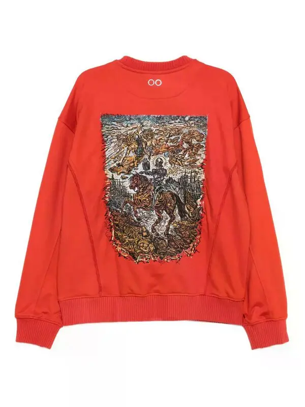 SONGZIO Knight-embroidered Sweatshirt