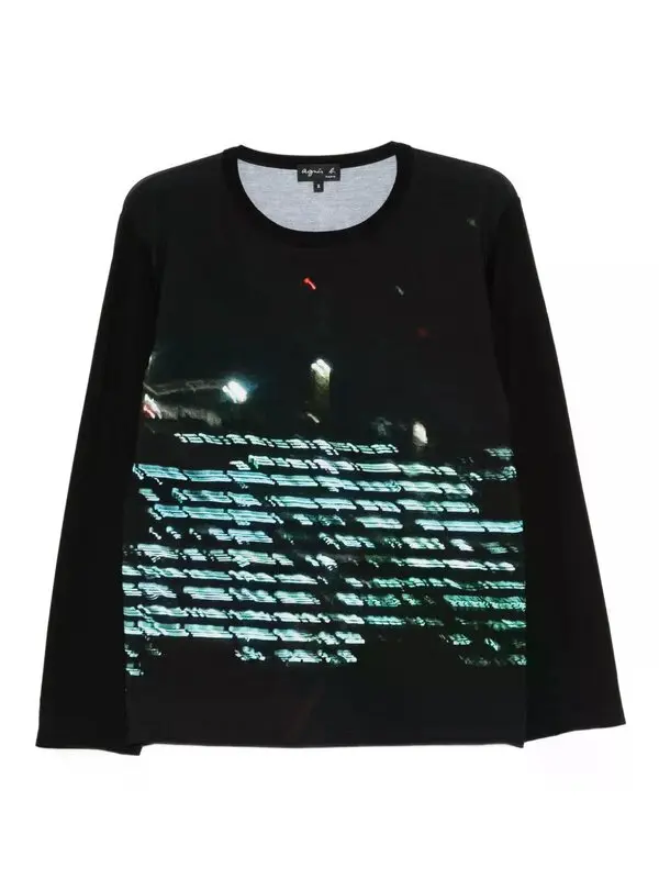 AGNÈS B. Printed Long Sleeve T-shirt