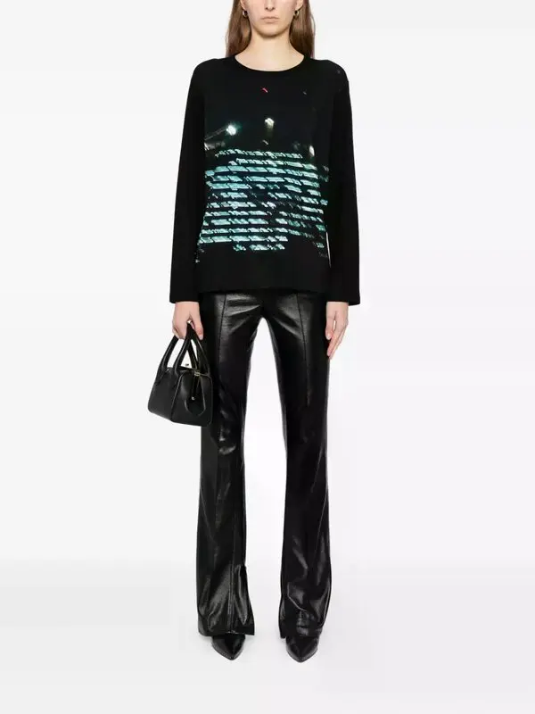 AGNÈS B. Printed Long Sleeve T-shirt