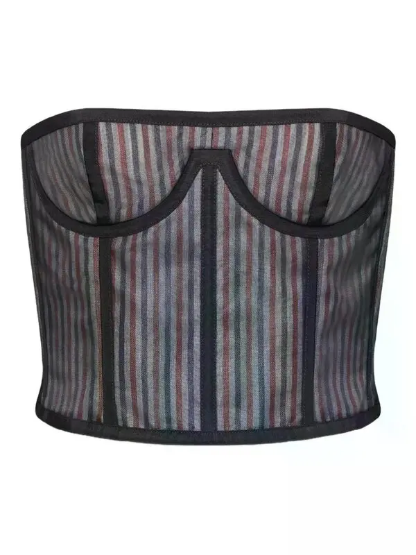 Thom Browne Striped Lace-up Corset