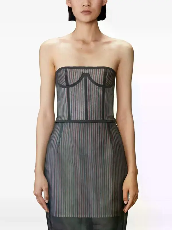 Thom Browne Striped Lace-up Corset