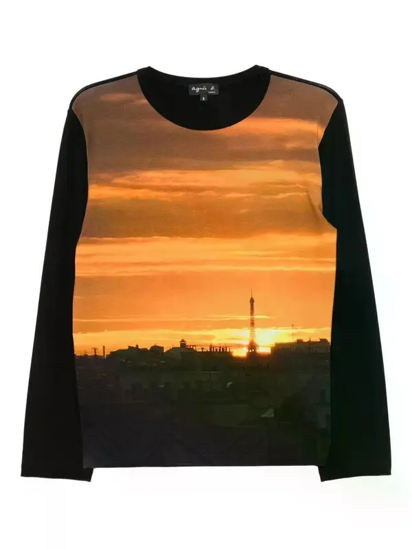 AGNÈS B. Sunset-print T-shirt