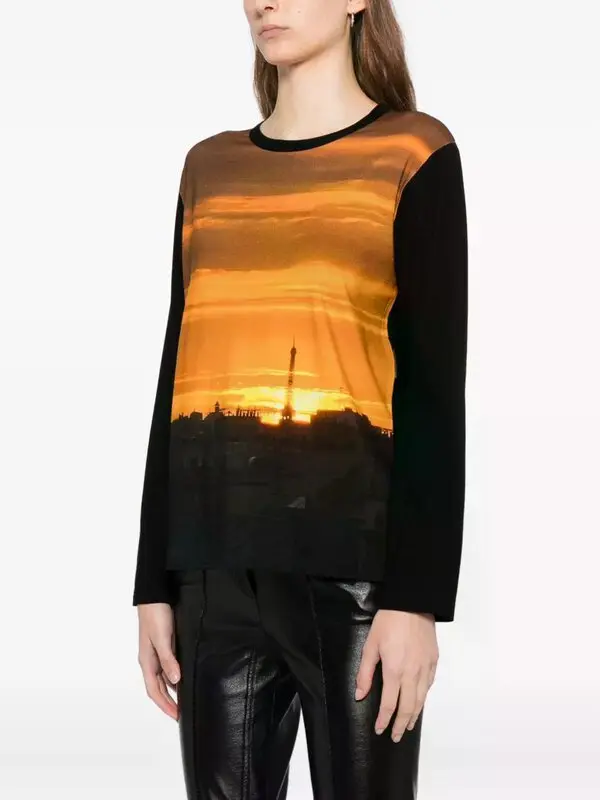 AGNÈS B. Sunset-print T-shirt