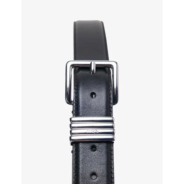 Maje Leather Buckle Belt