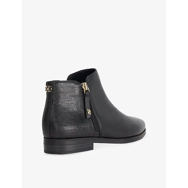 DUNE Poleyn Flat Leather Ankle Boots