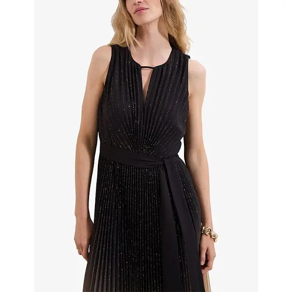 phase eight ombre pleated dress Phase Eight Simara Ombre Chiffon Midi Pleat Dress