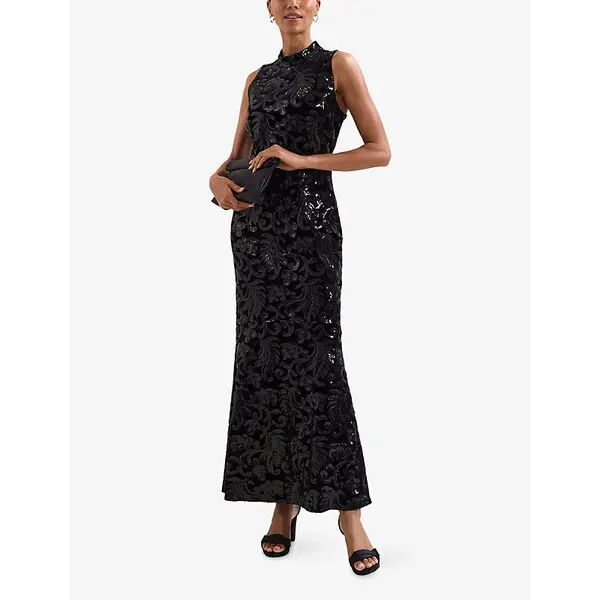 PHASE EIGHT Trudy Sequin Woven Midi Dress