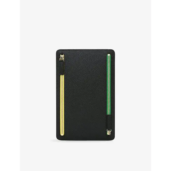 Smythson Panama Multi-zip Leather Currency Case