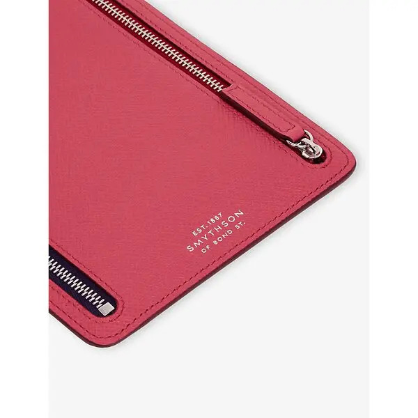Smythson Panama Multi-zip Leather Currency Case