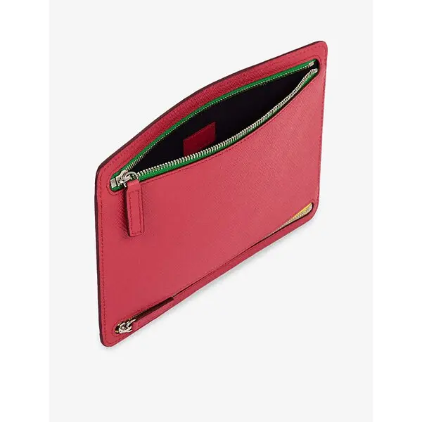Smythson Panama Multi-zip Leather Currency Case