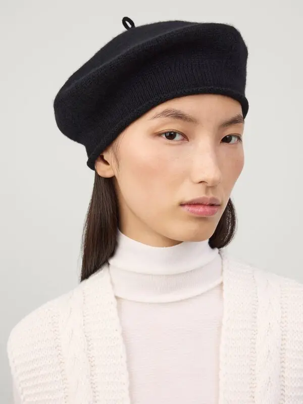 LISA YANG STORE The Saint Germain Beret - Black
