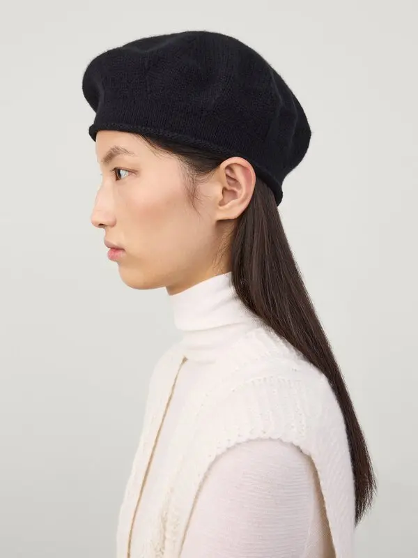 LISA YANG STORE The Saint Germain Beret - Black