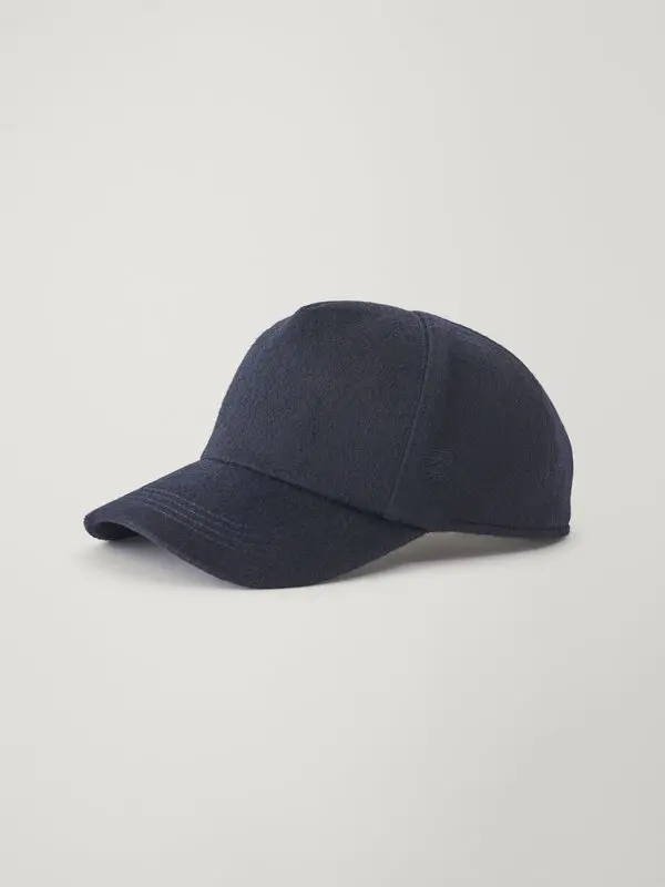 LISA YANG STORE Cashmere Baseball Cap - Navy
