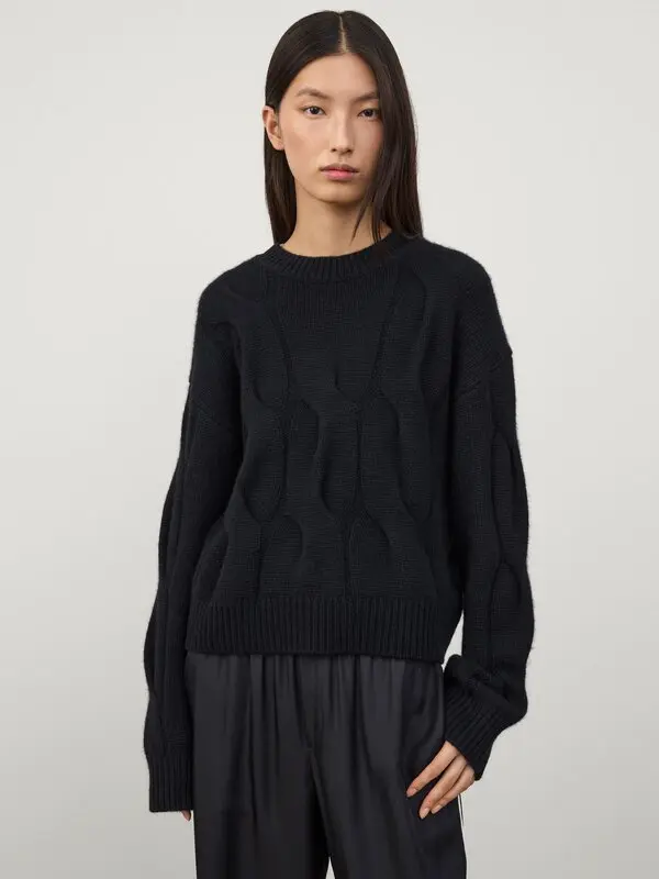 LISA YANG STORE Sammie Cashmere Sweater - Black