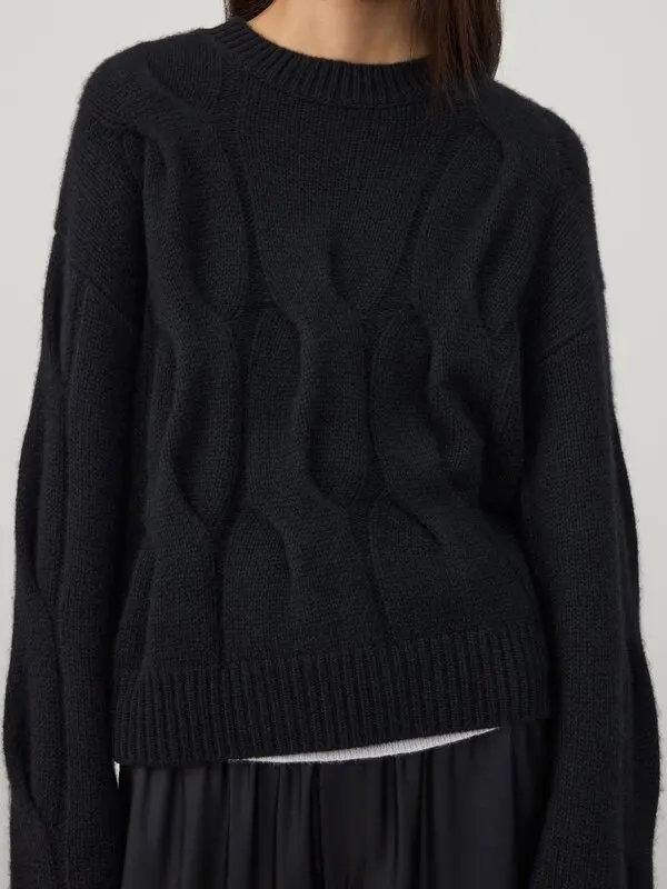 LISA YANG STORE Sammie Cashmere Sweater - Black