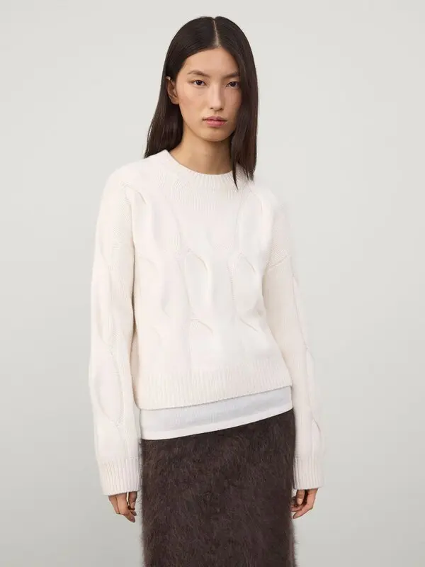 LISA YANG Sammie Cashmere Sweater - Cream