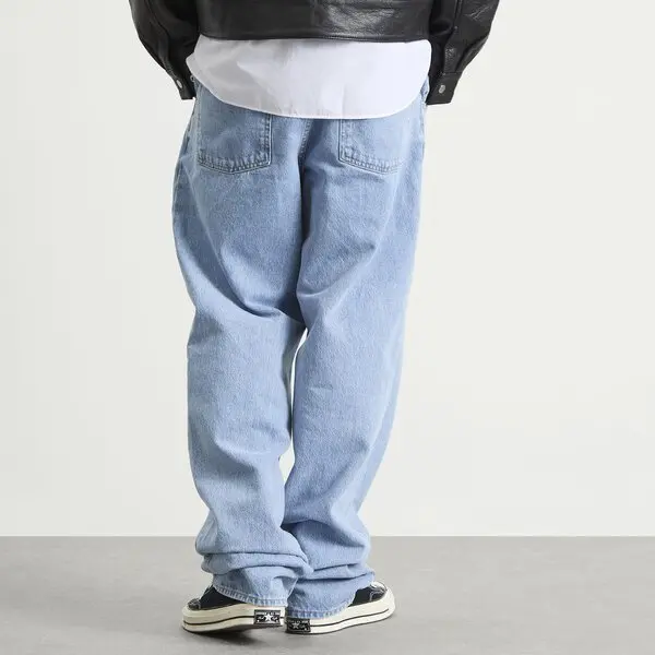 Edwin Tyrell Denim Pants - Blue Heavy Bleach Wash