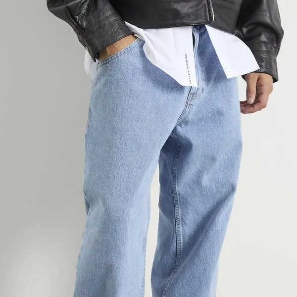 Edwin Tyrell Denim Pants - Blue Heavy Bleach Wash