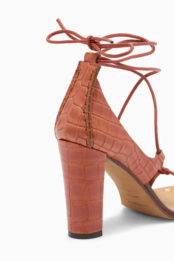 Ulla Johnson Aves Bare High Heel Sandal - Redwood