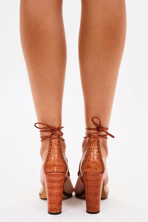 Ulla Johnson Aves Bare High Heel Sandal - Redwood