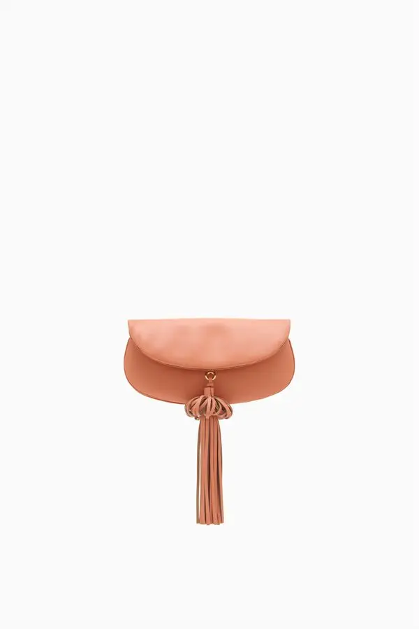 Ulla Johnson Paloma Tassel Flap Bag - Rose