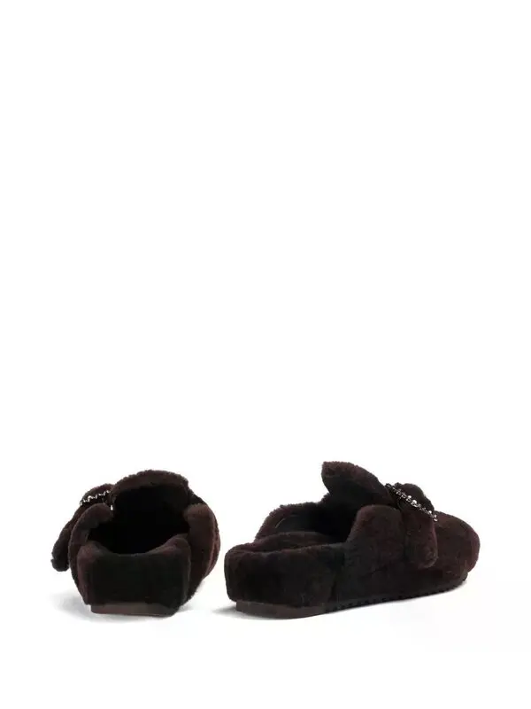 LE SILLA Buckle-embellished Flat Mules
