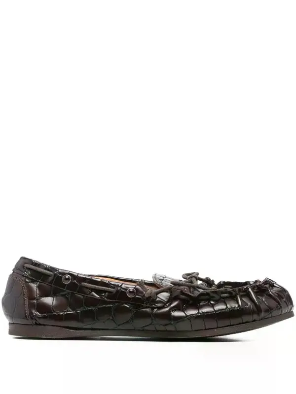 P.a.r.o.s.h Embossed Leather Loafers
