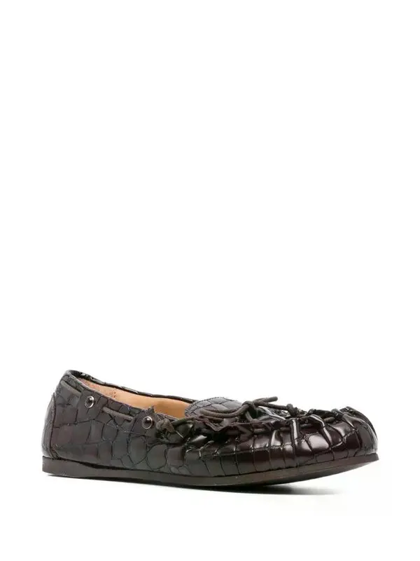 P.a.r.o.s.h Embossed Leather Loafers