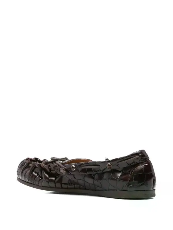 P.a.r.o.s.h Embossed Leather Loafers
