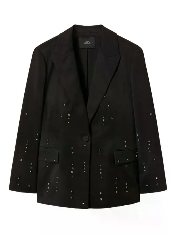 TWINSET Embellished Crystal Blazer