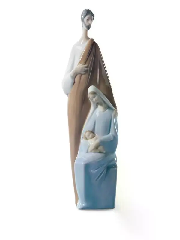 LLADRO Holy Family Sculpture - Brown