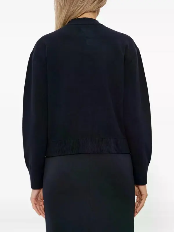 Max Mara Pelago High-neck Zip-front Cardigan - Black