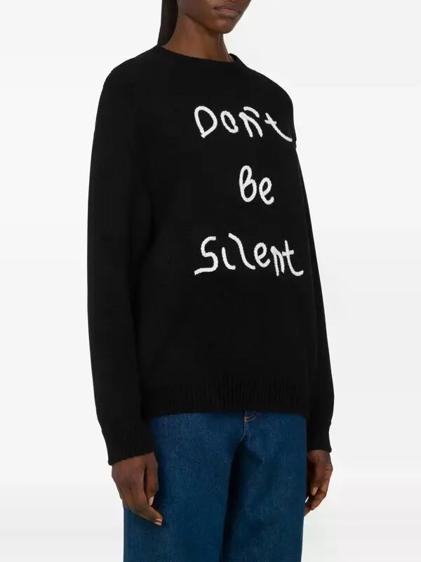 Moschino Embroidered Wool Sweater