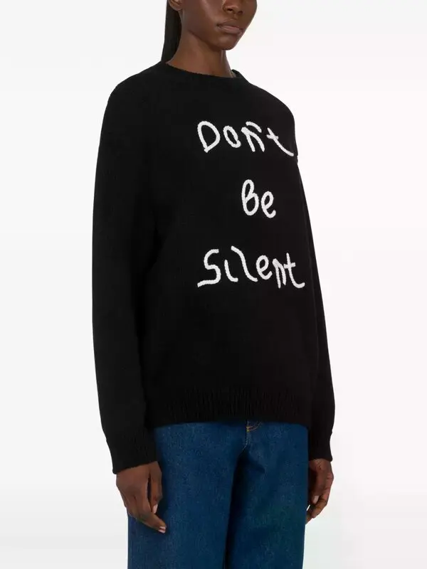 Moschino Embroidered Wool Sweater